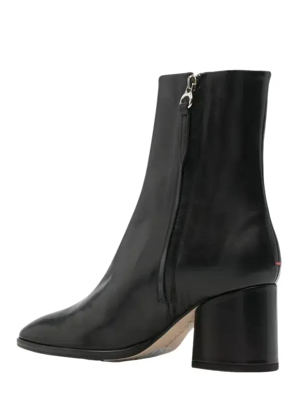 AeydĒ Ayla Block-heel Leather Ankle Boots - Black