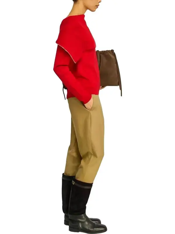 SEMICOUTURE Cadence Boat-neck Sweater - Red