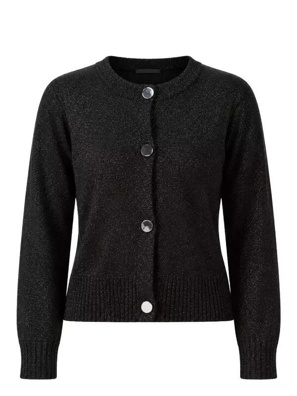 Armani Exchange Knit Button-up Cardigan - Black