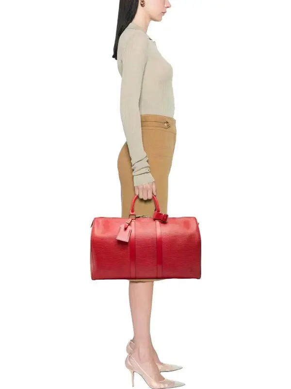 LOUIS VUITTON 1992 Epi Keepall 45 Travel Bag - Red