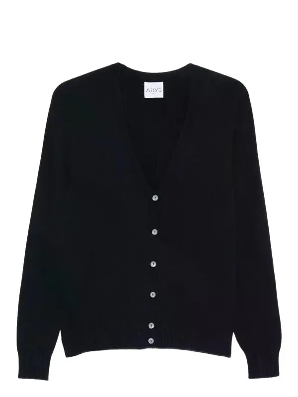 AROVESCIO V-neck Button-up Cardigan - Blue