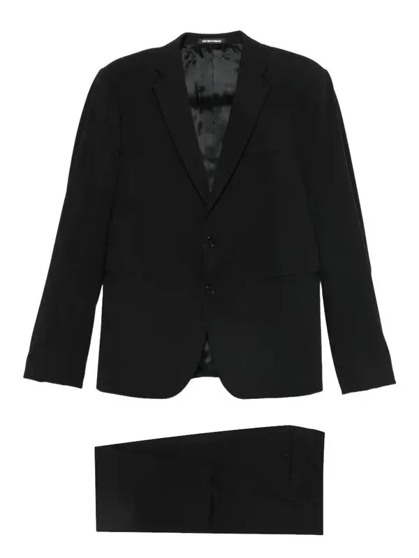 Emporio Armani Notch-lapel Suit - Black