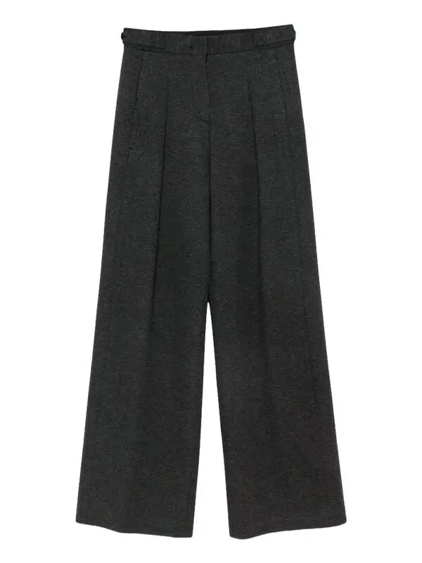 SEMICOUTURE Pleated Wide-leg Trousers - Grey