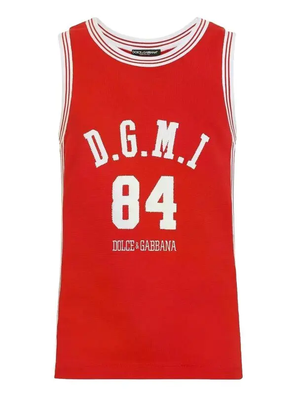 Dolce & Gabbana Tank Top With Patch - Red