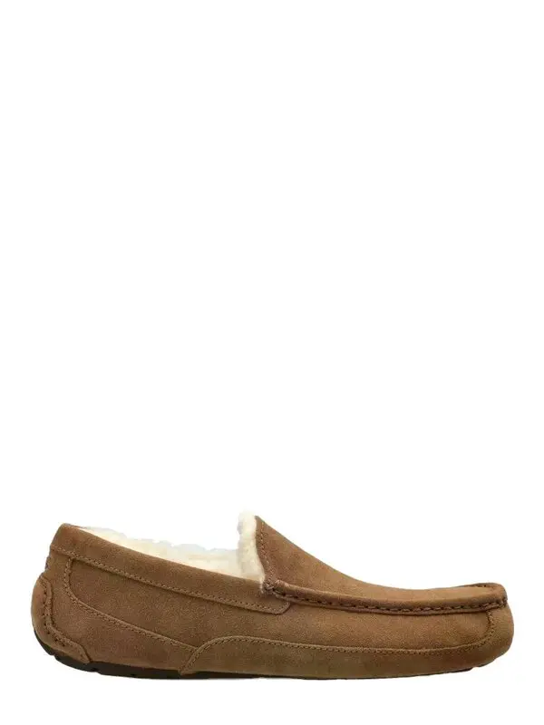 UGG Ascot Calf Suede Loafers - Brown
