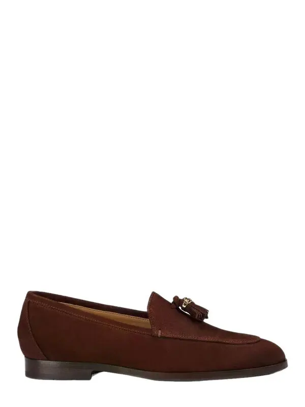DOUCAL'S Tassel-detail Suede Loafers - Brown
