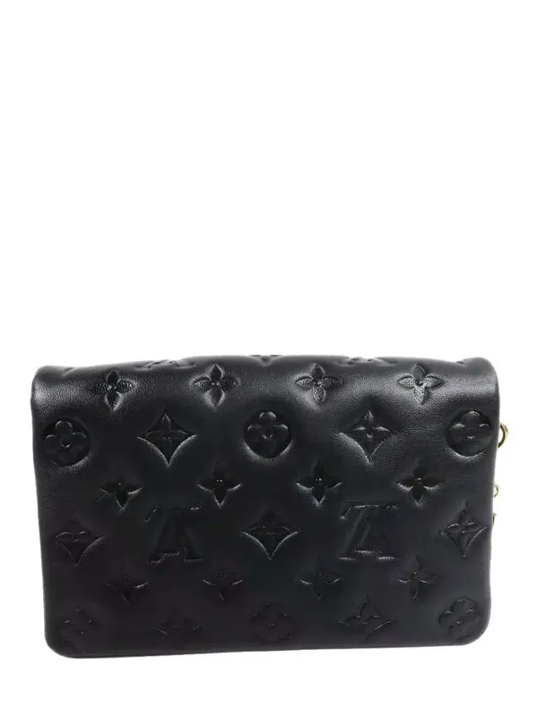 LOUIS VUITTON Pochette Coussin Monogram Mini Shoulder Bag - Black