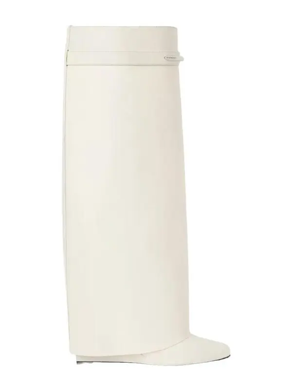 Givenchy Shark Pinch Boots In Leather - Neutrals