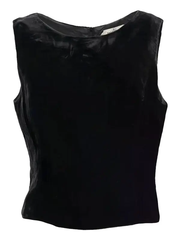 Valentino Garavani Velvet Sleeveless Top - Black