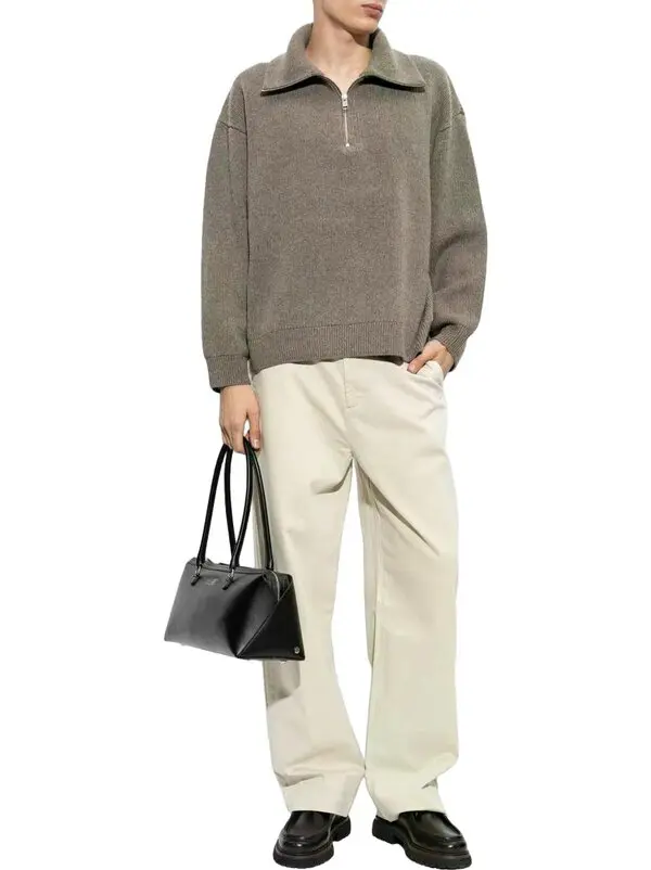 FRAME Belt-loop Straight-leg Chino Trousers - Neutrals