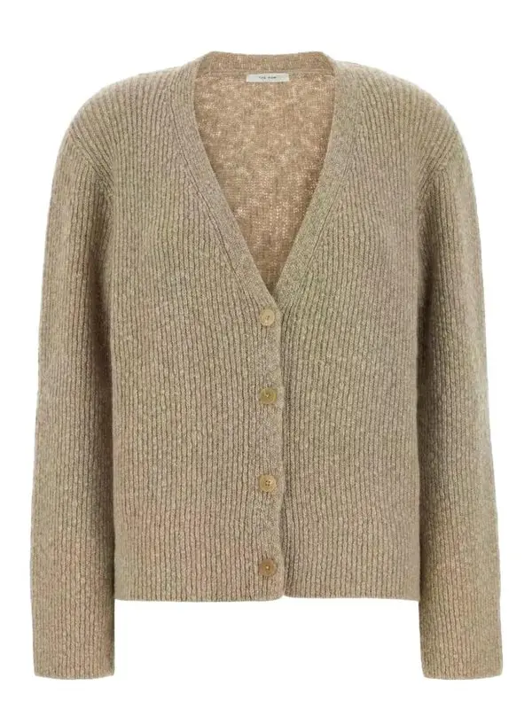 THE ROW Naroch Ribbed-knit Cardigan - Neutrals