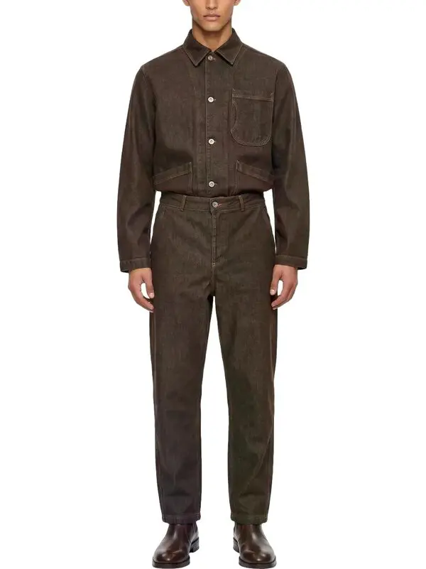 You Must Create Contrast-stitch Trousers - Brown