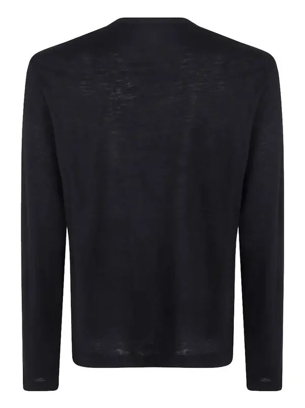 DAILY PAPER Logo-embroidered Long-sleeve T-shirt - Black