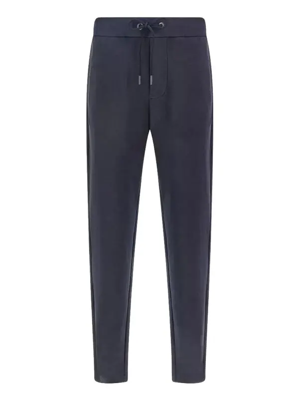 Paul & Shark Drawstring Fleece Track Pants - Blue