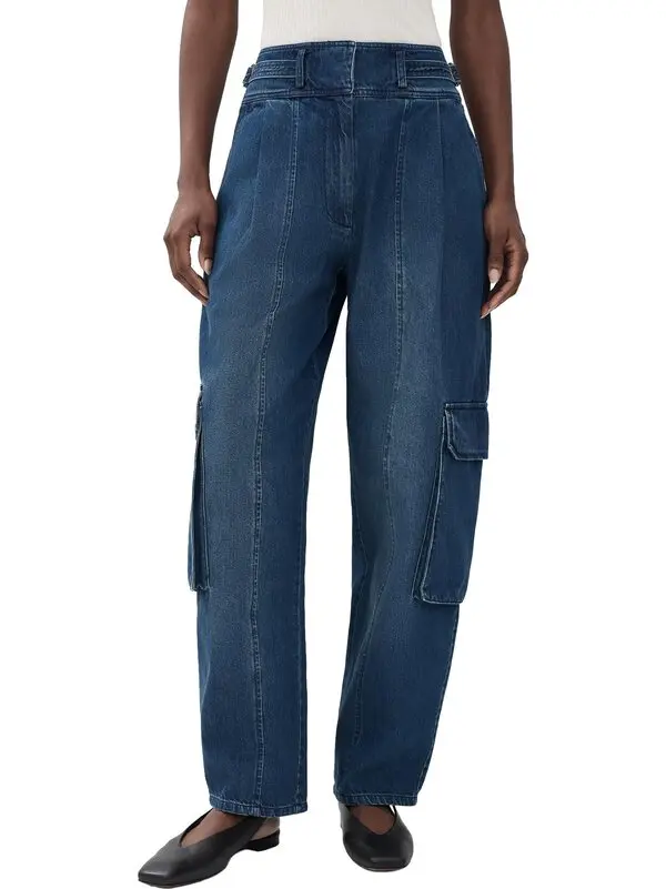 APIECE APART Belle Whistle Cargo Jeans - Bluey