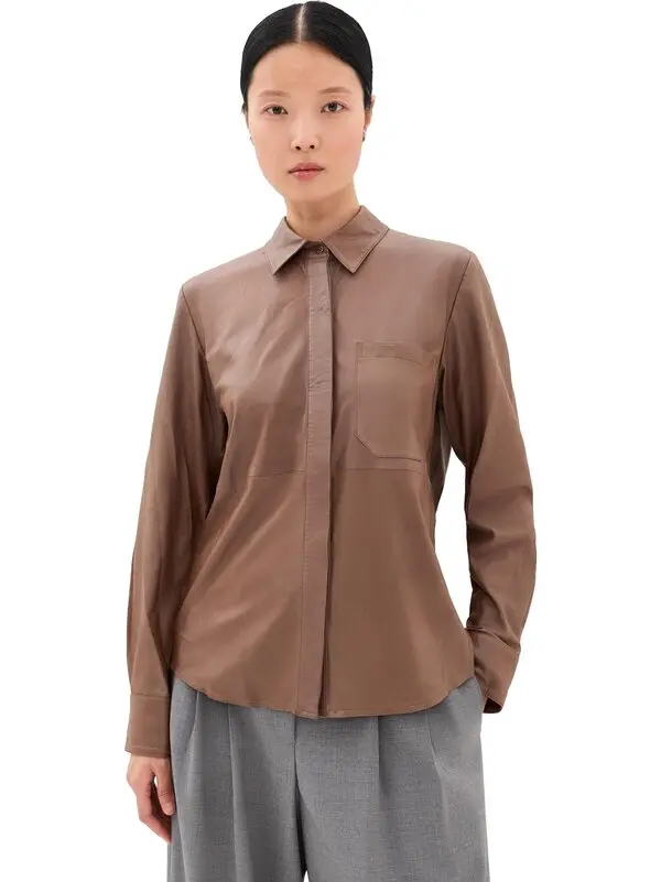 TWP Cowboy Top Update Shirt - Pinecone