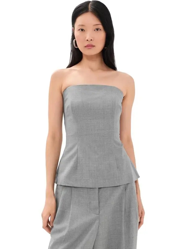 Ronny Kobo Nessa Top - Light Grey