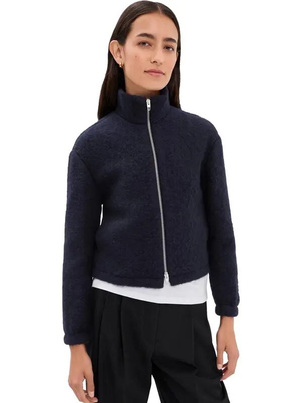 JIL SANDER Zip Up Sweatshirt - Ink