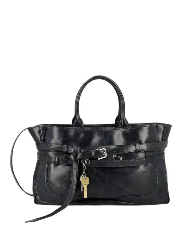 OSOI Brocle Buckled Leather Tote Bag - Black