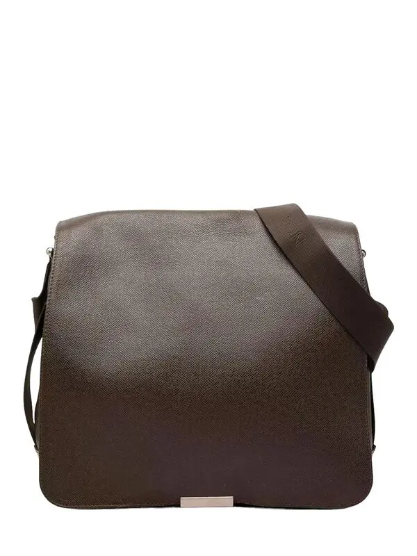 LOUIS VUITTON 2004 Taiga Viktor Crossbody Bag - Brown