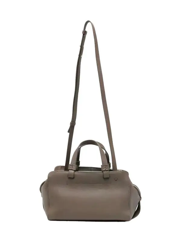 BONASTRE T Leather Tote Bag - Grey