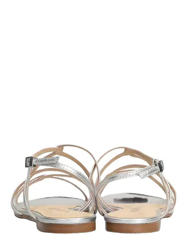 WERNER Multi-strap Leather Sandals - Silver