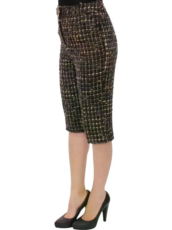 Dolce & Gabbana Tweed-effect Shorts - Brown
