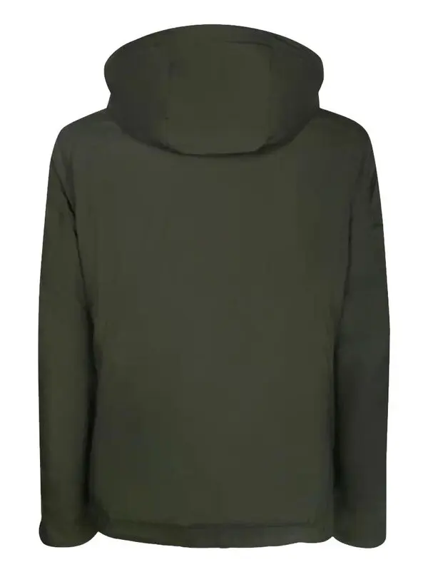 MOORER Albini Hooded Zip-up Jacket - Green