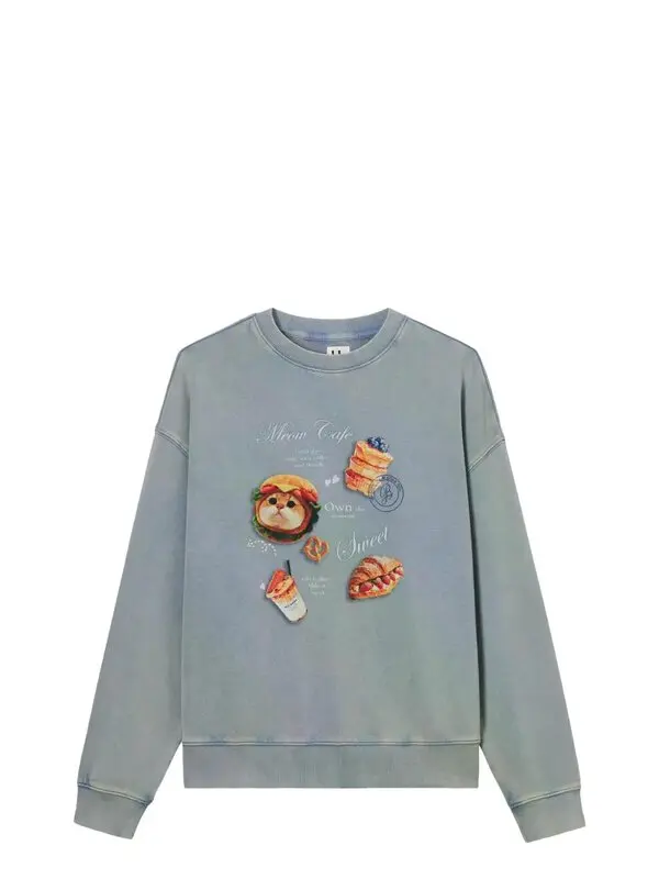 B+AB Graphic-print Sweatshirt - Blue