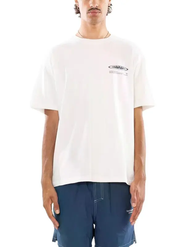 NEW AMSTERDAM SURF ASSOCIATION Logo-print T-shirt - White