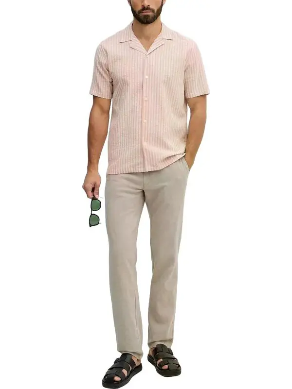 Lindbergh Drawstring-waist Straight-leg Trousers - Neutrals