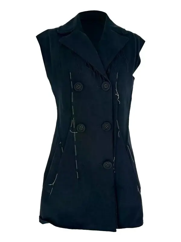Bottega Veneta Double-breasted Waistcoat - Black