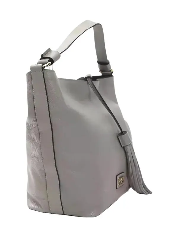POMPEI DONATELLA Tassel-detail Shoulder Bag - Grey