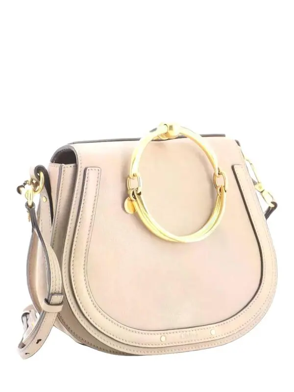 Chloé Nile Leather Medium Crossbody Bag - Neutrals