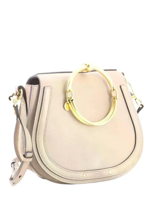 Chloé Nile Leather Medium Crossbody Bag - Neutrals