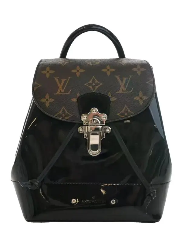 LOUIS VUITTON 2018-2026 Monogram Vernis Hot Springs Backpack - Black