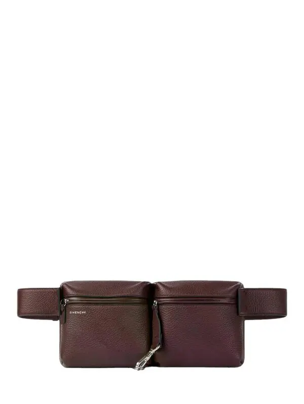Givenchy Fold Belt Bag In Grained Leather - Brown