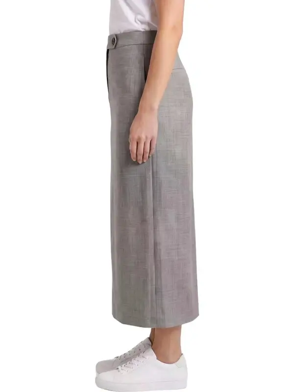 Brunello Cucinelli Light Wool Pencil Skirt - Grey