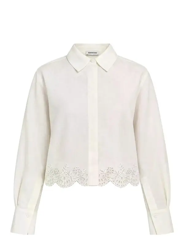 Simkhai Ames Embroidered Shirt - White