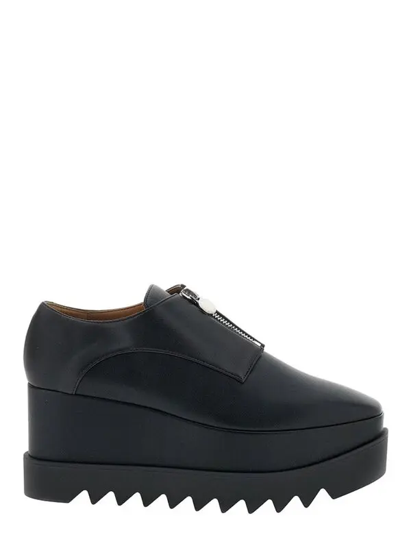 Stella McCartney Scarpe Elyse Con Zip In Alter Mat - Black