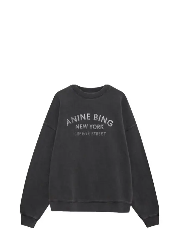 ANINE BING Logo-print Sweatshirt - Black