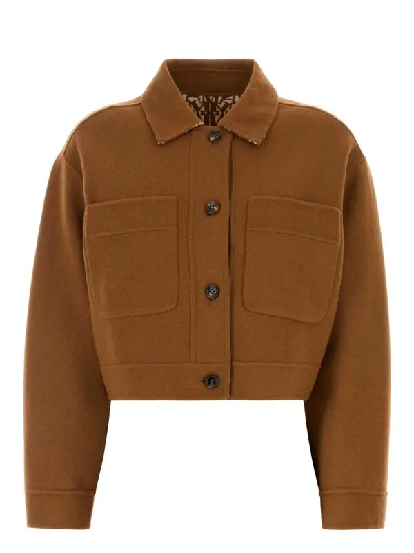 Max Mara Utopia Reversible Cropped Jacket - Cuoio