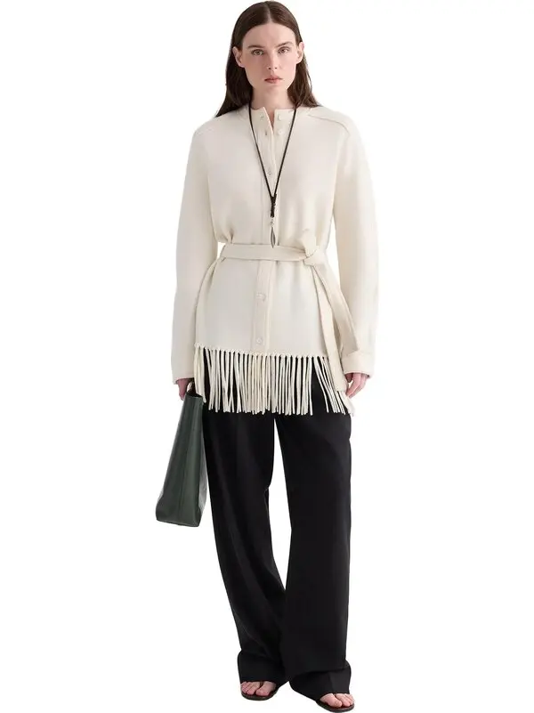 TWP Thea Belted Jacket - Ivory
