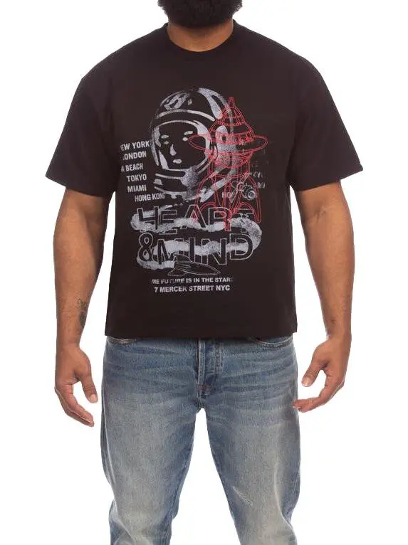 BILLIONAIRE BOYS CLUB Bb Call Now Cotton Graphic T-shirt - Black