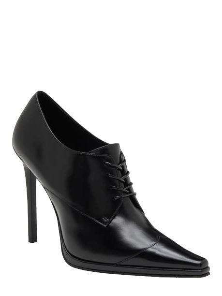 Jeffrey Campbell Snicker Lace-up Wingtip Pump - Black