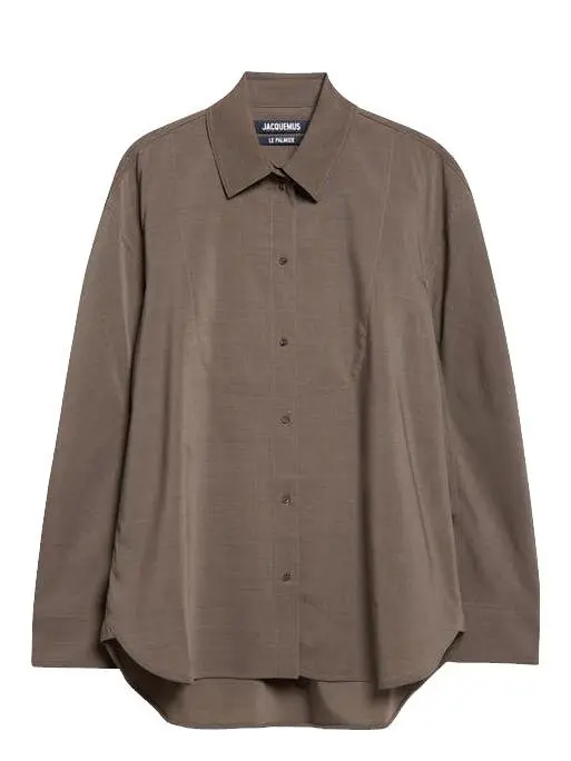 Jacquemus La Chemise Citta Button Shirt - Grey