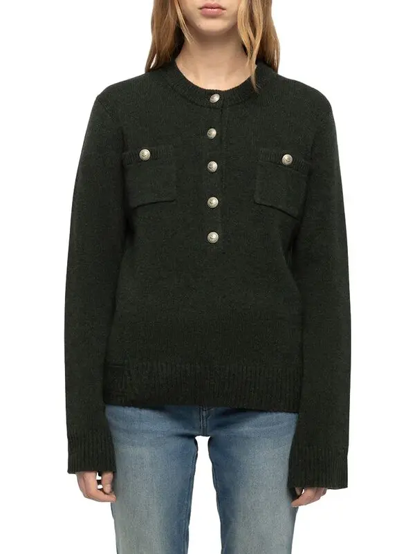 Zadig&Voltaire Lucala Wool & Cashmere Sweater - Gloom
