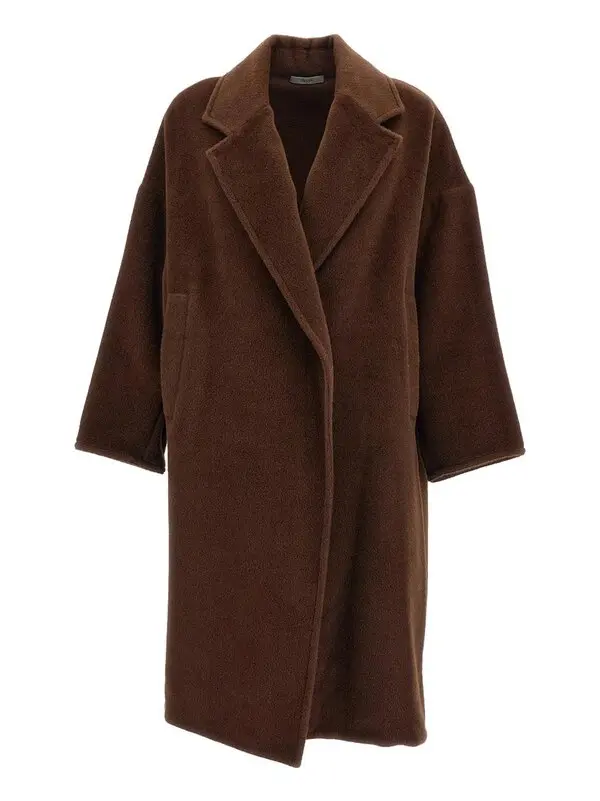 Dusan Cappotto Oversize In Lana - Marrone