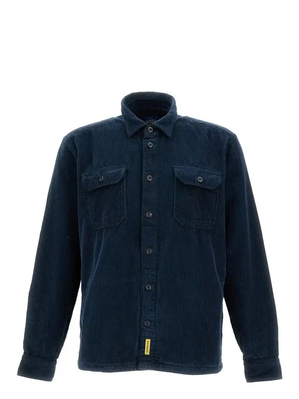 B.D.BAGGIES Giacca Camicia In Velluto - Blu