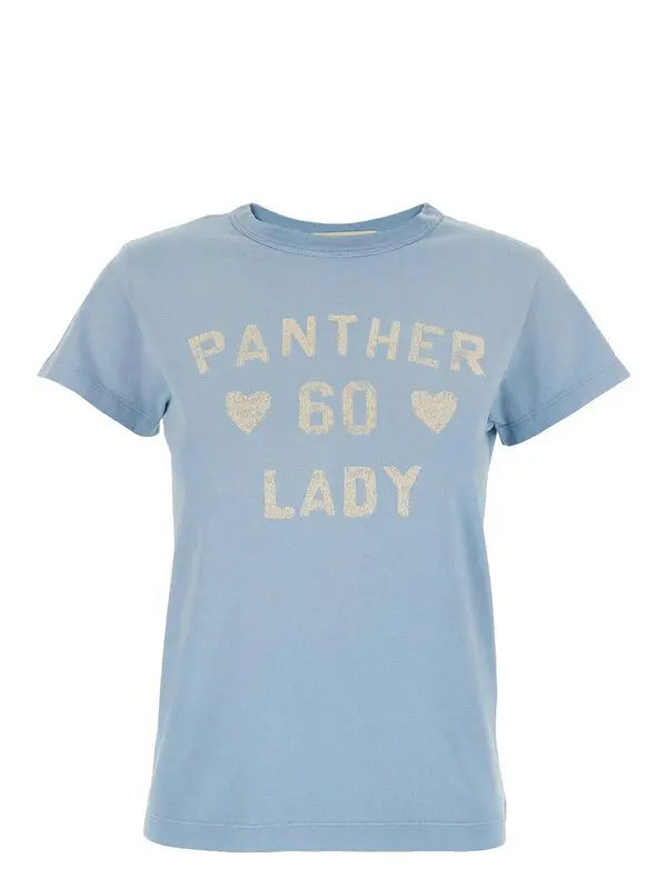 Valentino Garavani T-shirt With Maxi Logo On Front And Back In Cotton Jersey For - Blue